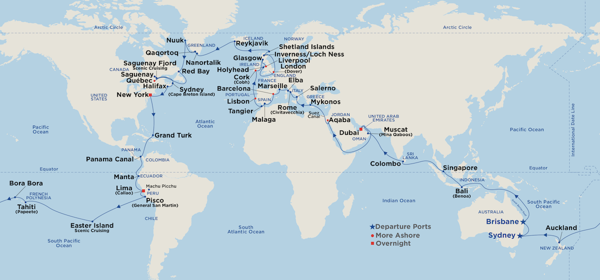 Princess 2021 World Cruise Registration